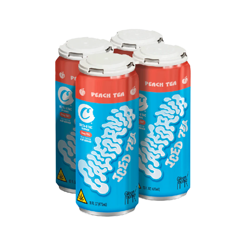 Cookies - Delta 9/THC Seltzer Can 10mg - California Peach Iced Tea - 2 ...